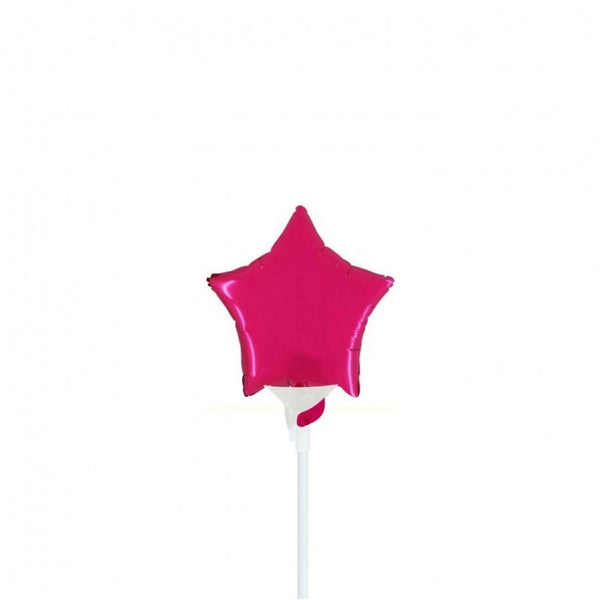 Mini Shape Mylar Star 4'' Smooth Magenta – The Colours of Balloons